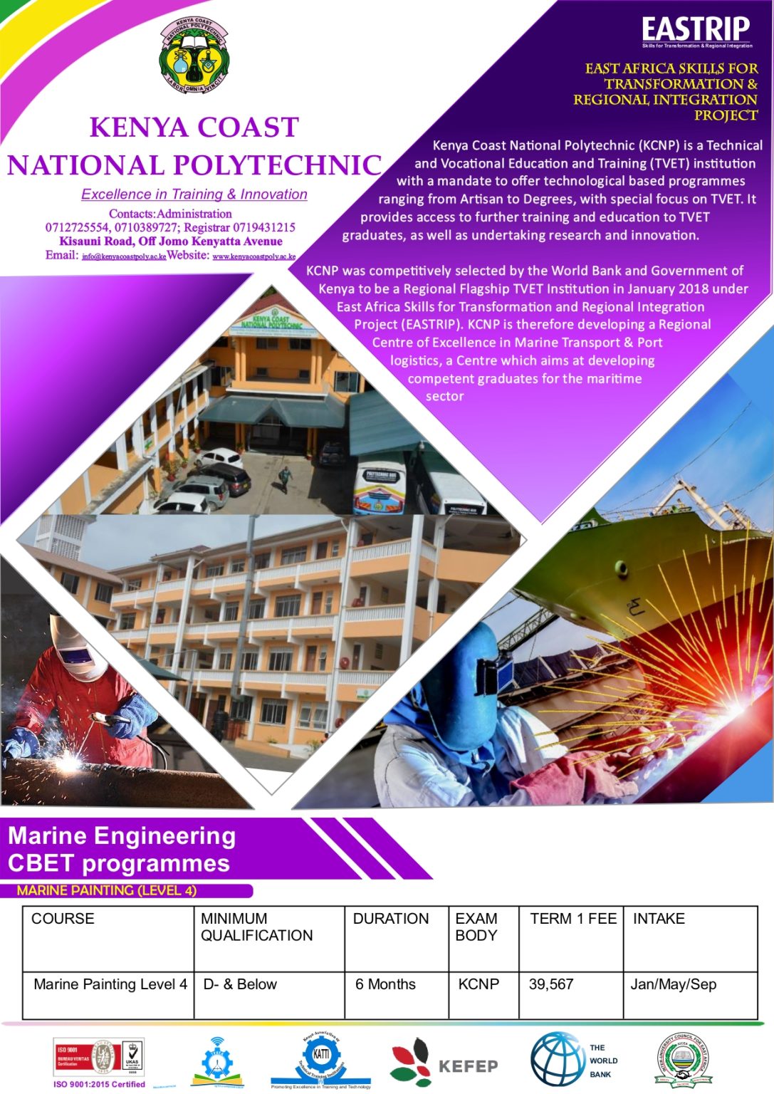 Kenya Coast National Polytechnic – Excellence in Training and Innovation