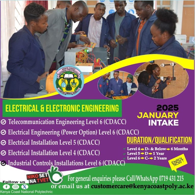 Kenya Coast National Polytechnic – Excellence in Training and Innovation