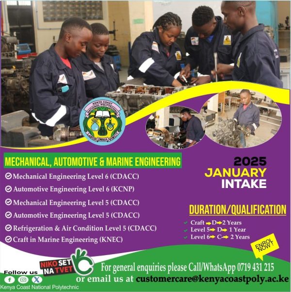 Kenya Coast National Polytechnic – Excellence in Training and Innovation