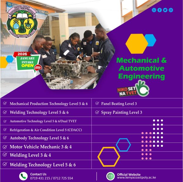 Kenya Coast National Polytechnic – Excellence in Training and Innovation